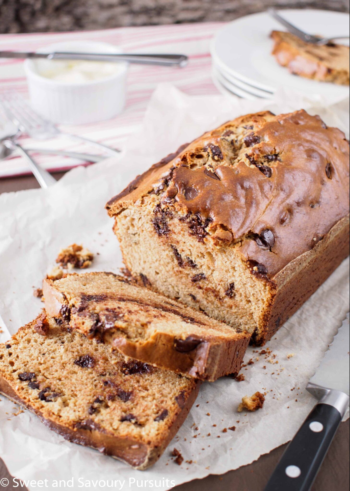 Peanut Butter and Chocolate Chip Loaf – Sweet and Savoury Pursuits