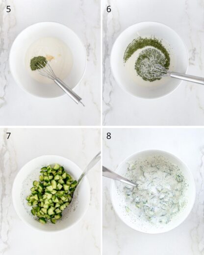 Lebanese Cucumber Salad with Yogurt (Khyar Bi Laban) – Sweet and ...